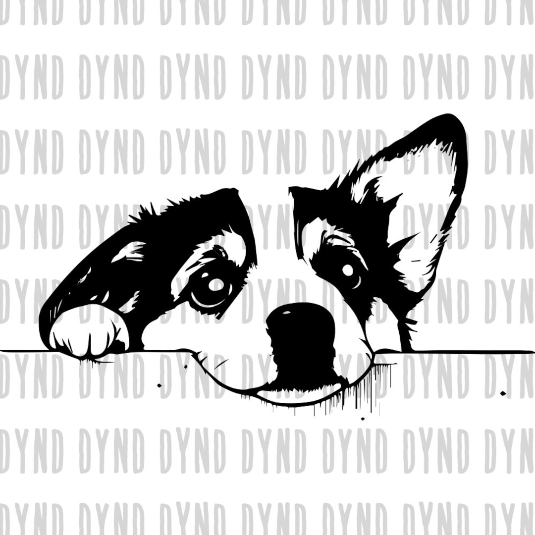 Cute Peeking Dog SVG, Peeking Animal Svg, Dog Svg, Peeking Dog Png, Dog ...
