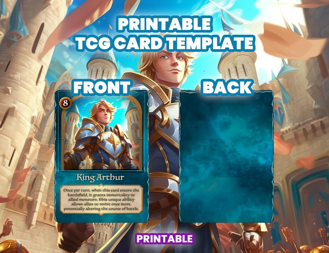 Trading Card Game Creator Template - PSD - RPG THEMED - Etsy