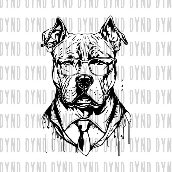 Pitbull Rapper Stencil