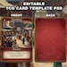 TCG Template, RPG Themed Trading Card Game Creator Template - PSD ...
