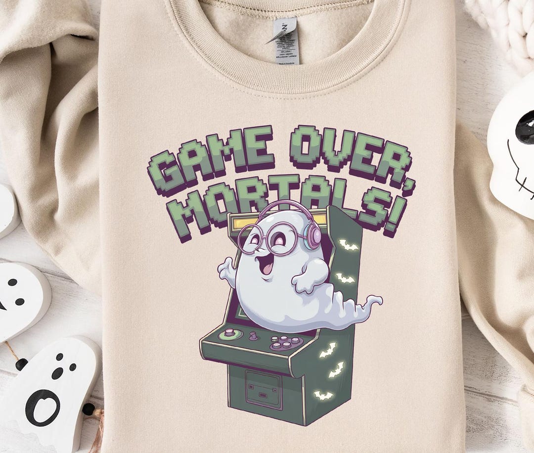 Game Over, Mortals! Png, Halloween Png, Sublimation Design, T-shirt Png ...