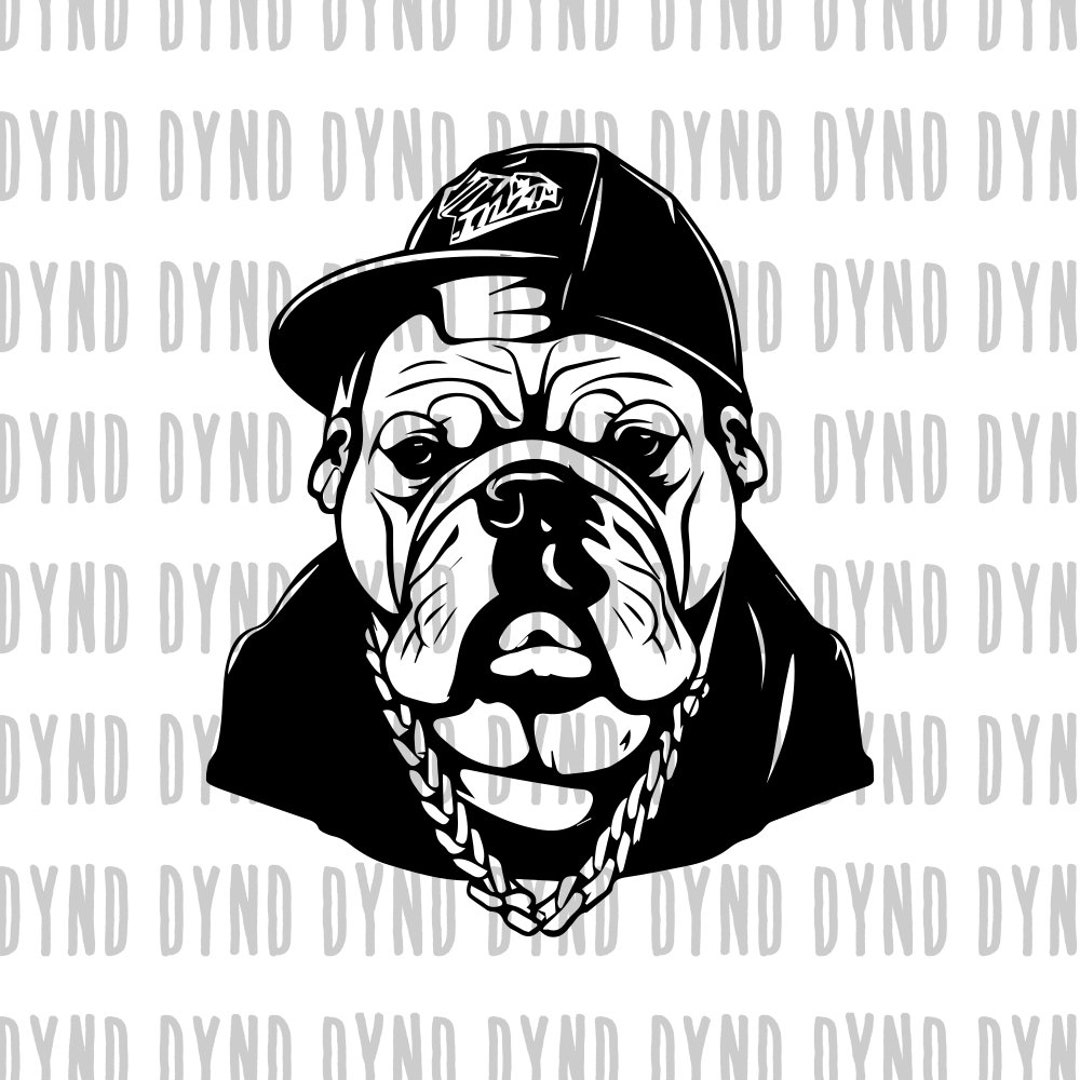 Rapper Bulldog SVG, Bulldog SVG, Bulldog Mom, English Bulldog Mom ...