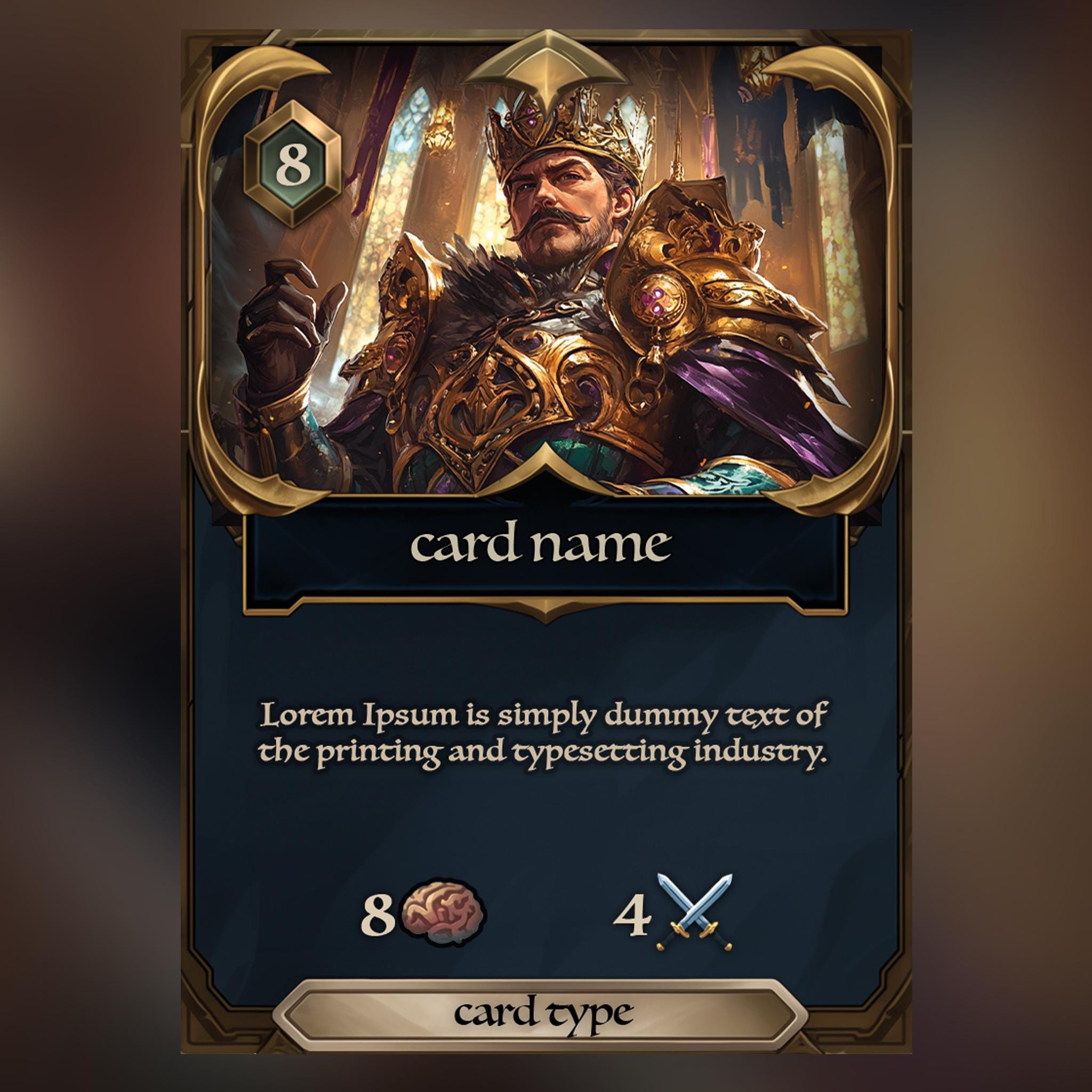TCG Template, RPG Themed Trading Card Game Creator Template - PSD ...