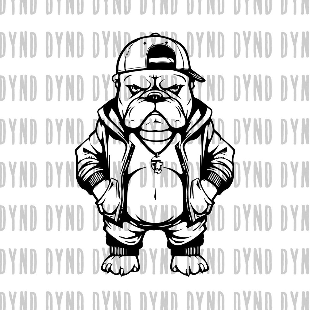 Rapper Bulldog SVG, Bulldog SVG, Bulldog Mom, English Bulldog Mom ...