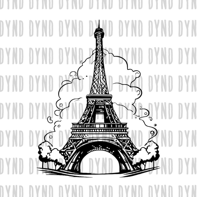 Eiffel Tower SVG, Eiffel Svg, Paris Svg, Eiffel Tower Clipart, Eiffel ...