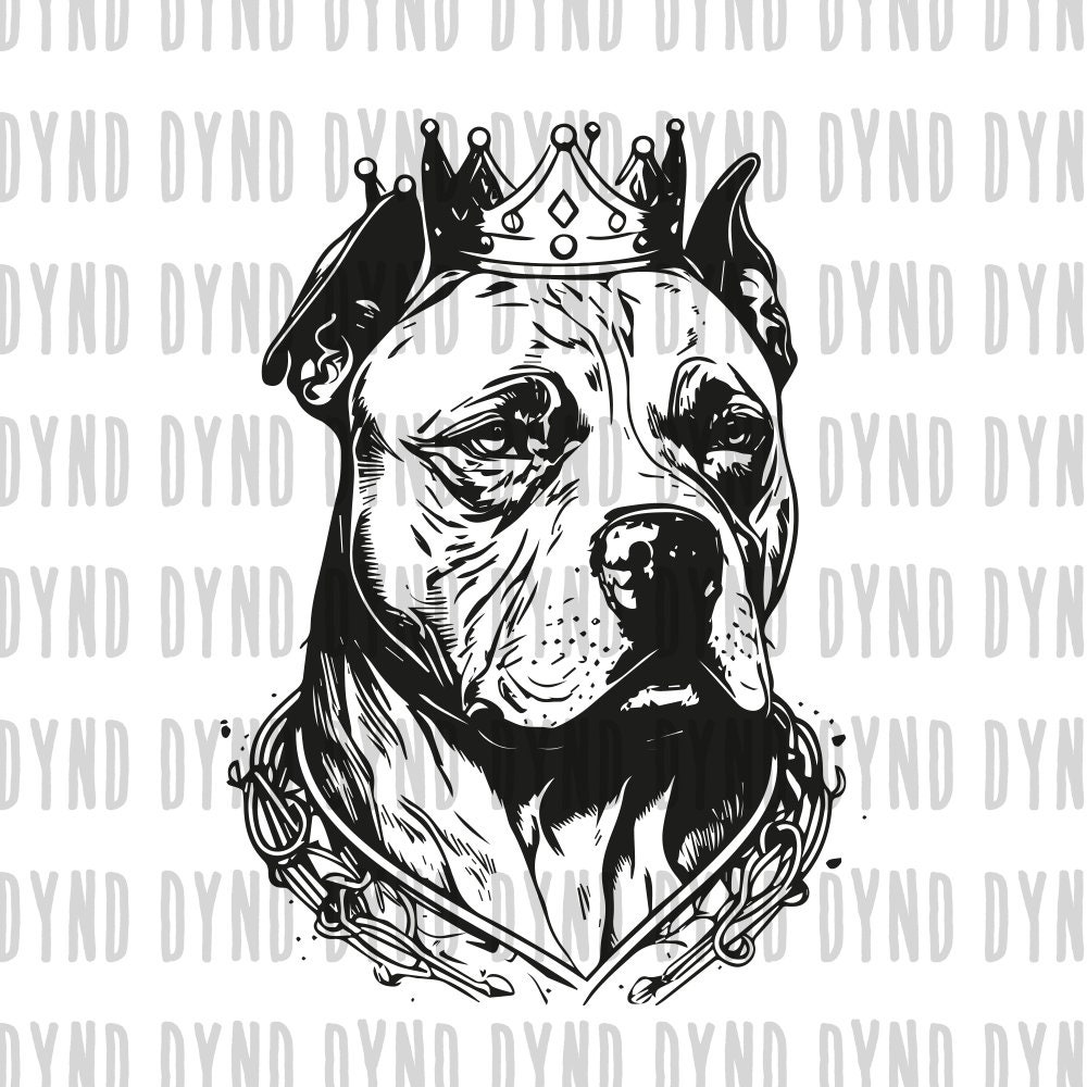 King Pitbull SVG, Pitbull Mom, American Bully Pitbull Mom, Pitbull ...