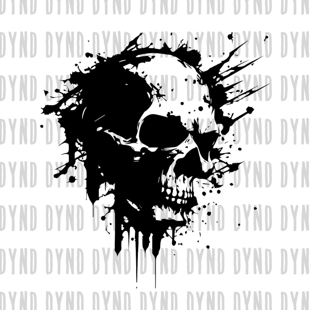Skull Svg, Skull Gothic Clipart, Gothic Svg, Skeleton Svg, Skull Cricut ...