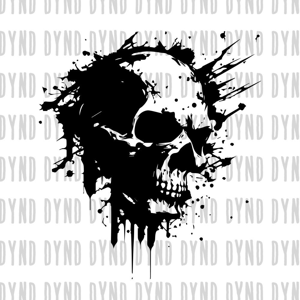 Skull Svg, Skull Gothic Clipart, Gothic Svg, Skeleton Svg, Skull Cricut ...