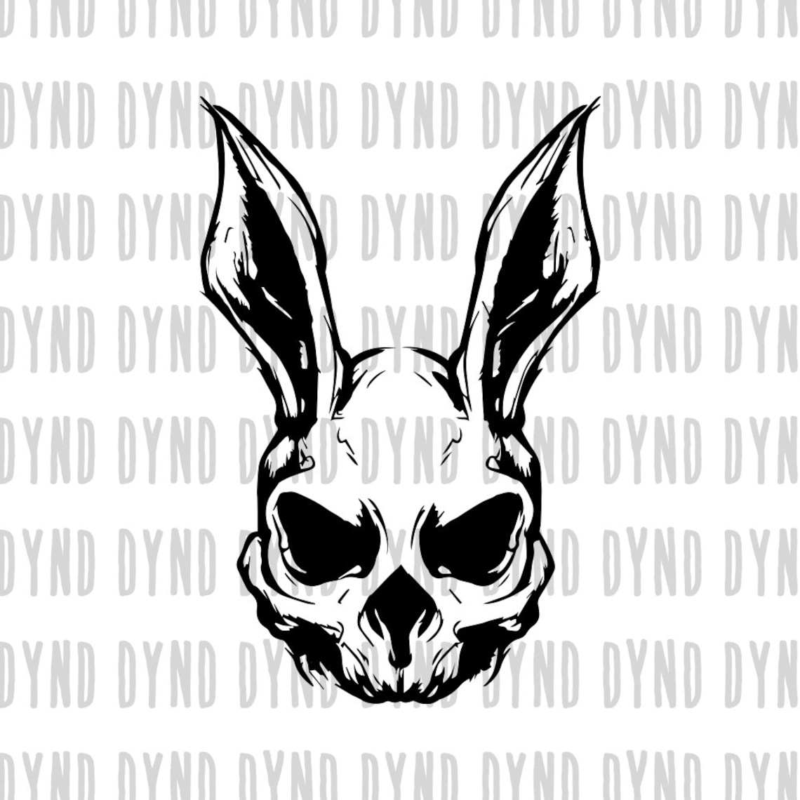 Bunny Skull Svg, Skull Gothic Clipart, Gothic Svg, Skeleton Svg, Skull ...