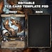 TCG Template, RPG Themed Trading Card Game Creator Template - PSD ...