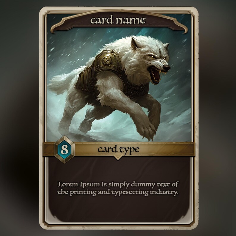 TCG Template, Trading Card Game Creator Template - TCG Card Template ...