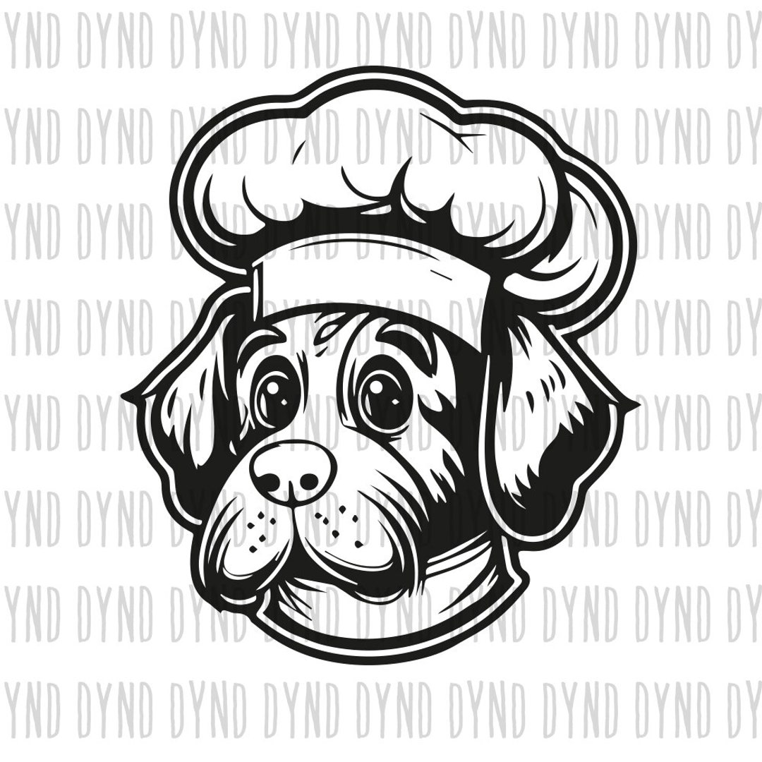 Chef Svg, Chef Dog Svg, Dog Svg, Cutting File SVG, Svg Files for Cricut ...
