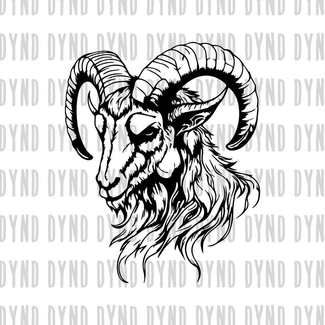 Ziege SVG, ZIEGE Plotterdatei für Cricut, Ziege Silhouette, Ziege ...