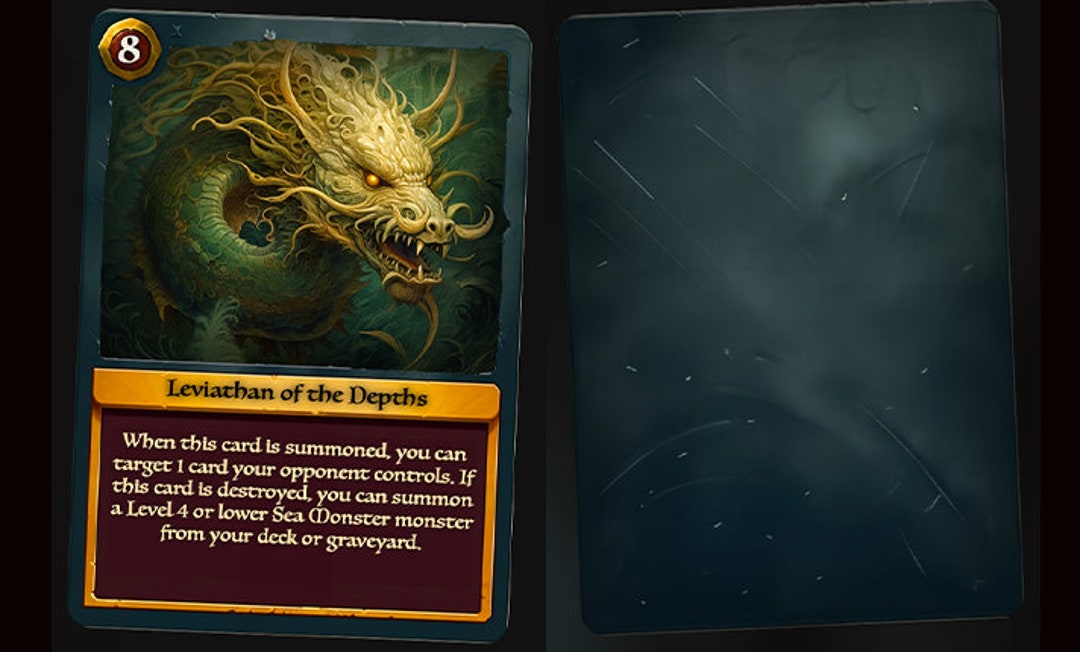 TCG Card Game Template PSD File TCG Card Design Trading - Etsy