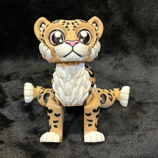 3d Printed Snow Leopard - Etsy