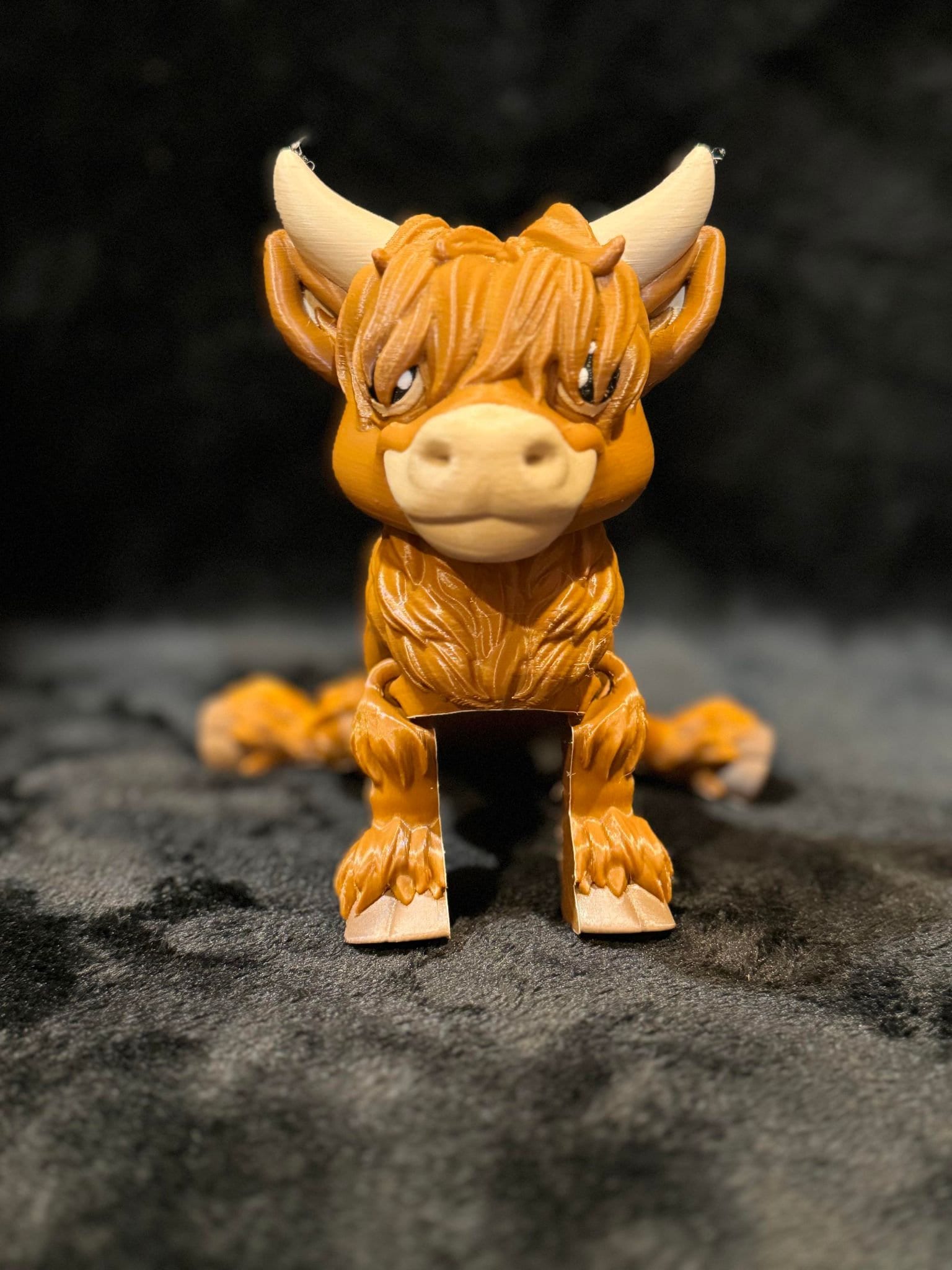 Highland Cow Articulating 3d Printed Multi-color - Etsy