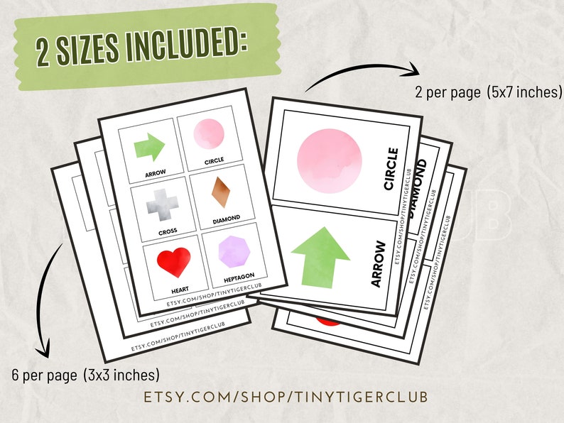 13 Rainbow Shapes Flash Cards, Montessori Flash Cards, Preschool ...