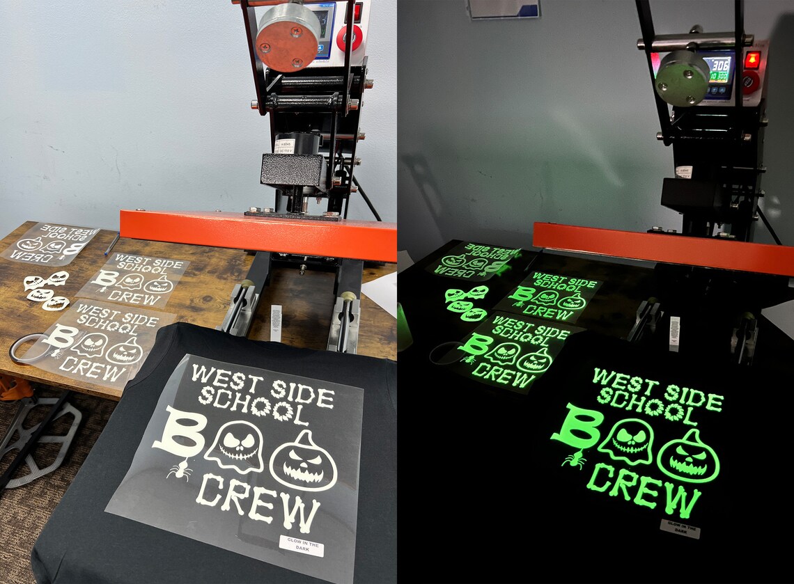 Glowing Tshirt Custom Glow in the Dark Shirt Personalized - Etsy