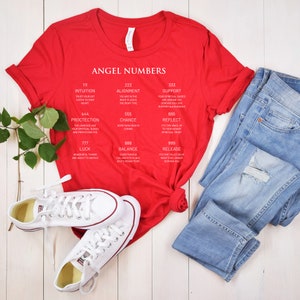 Angel Numbers Shirt, Lucky Numbers, Comfort Colors T-shirt, Trendy T ...