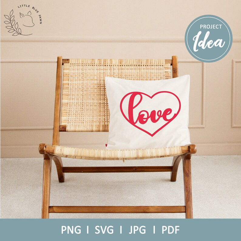 Love Heart Digital File, Love Shape SVG for Cricut, Silhouette Heart ...