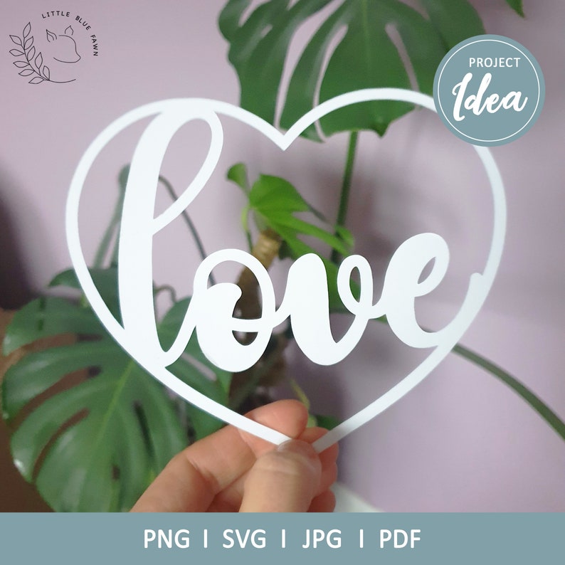 Love Heart Digital File, Love Shape SVG for Cricut, Silhouette Heart ...