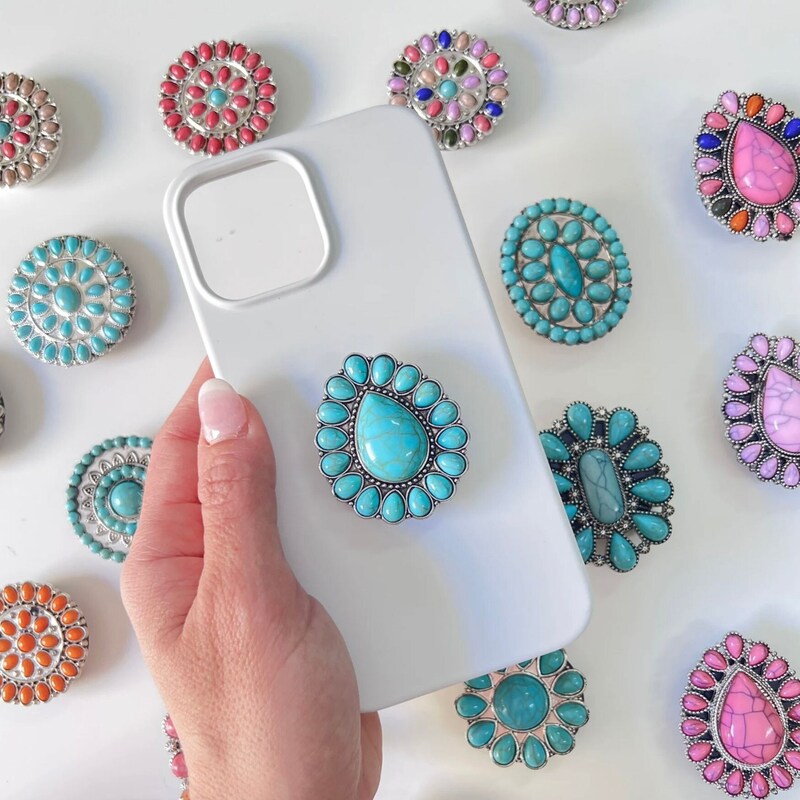 Leather Phone Grip - Etsy