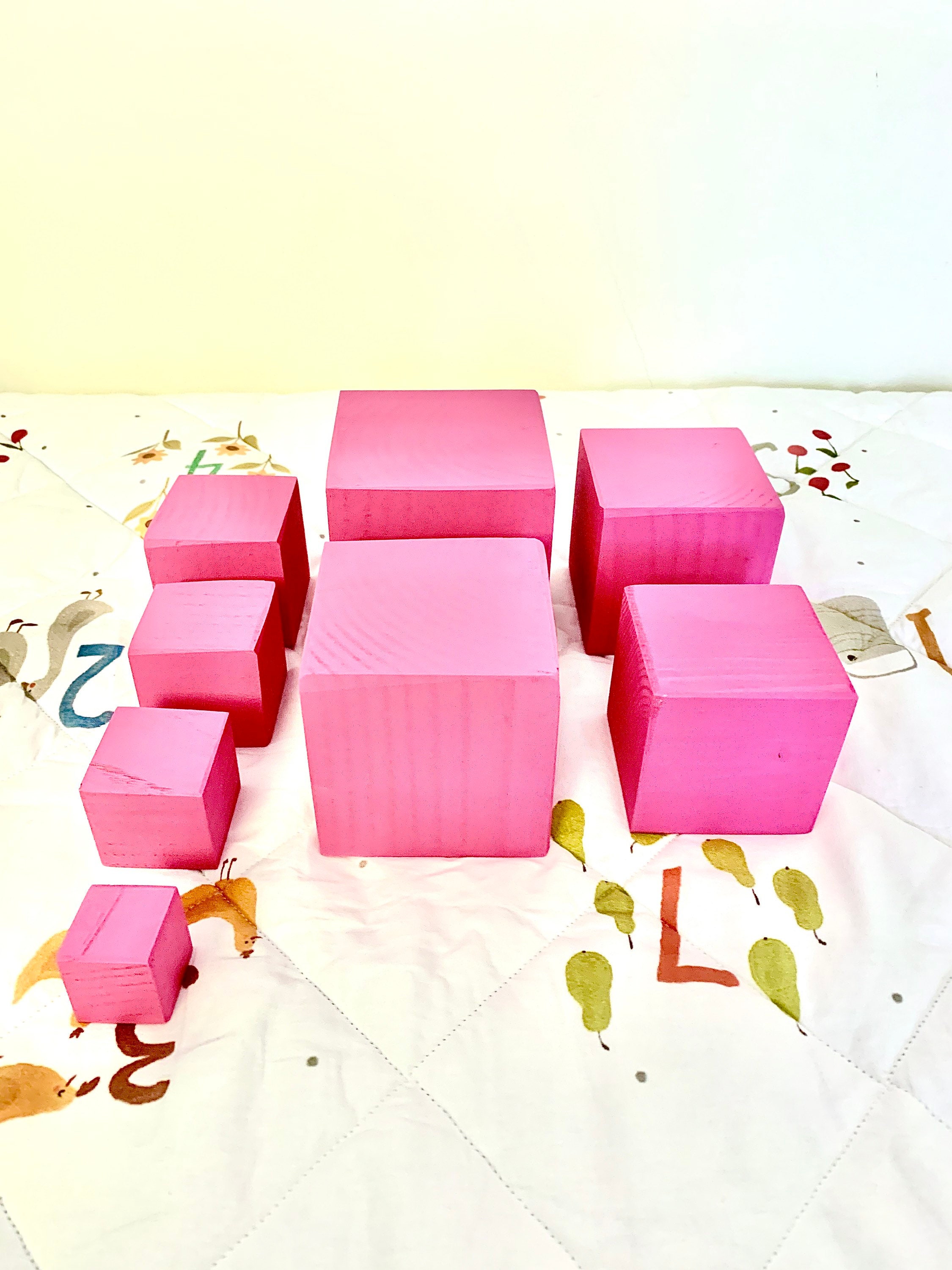 Montessori Pink Tower, Montessori Tower, Eight Steps Montesori Pink ...