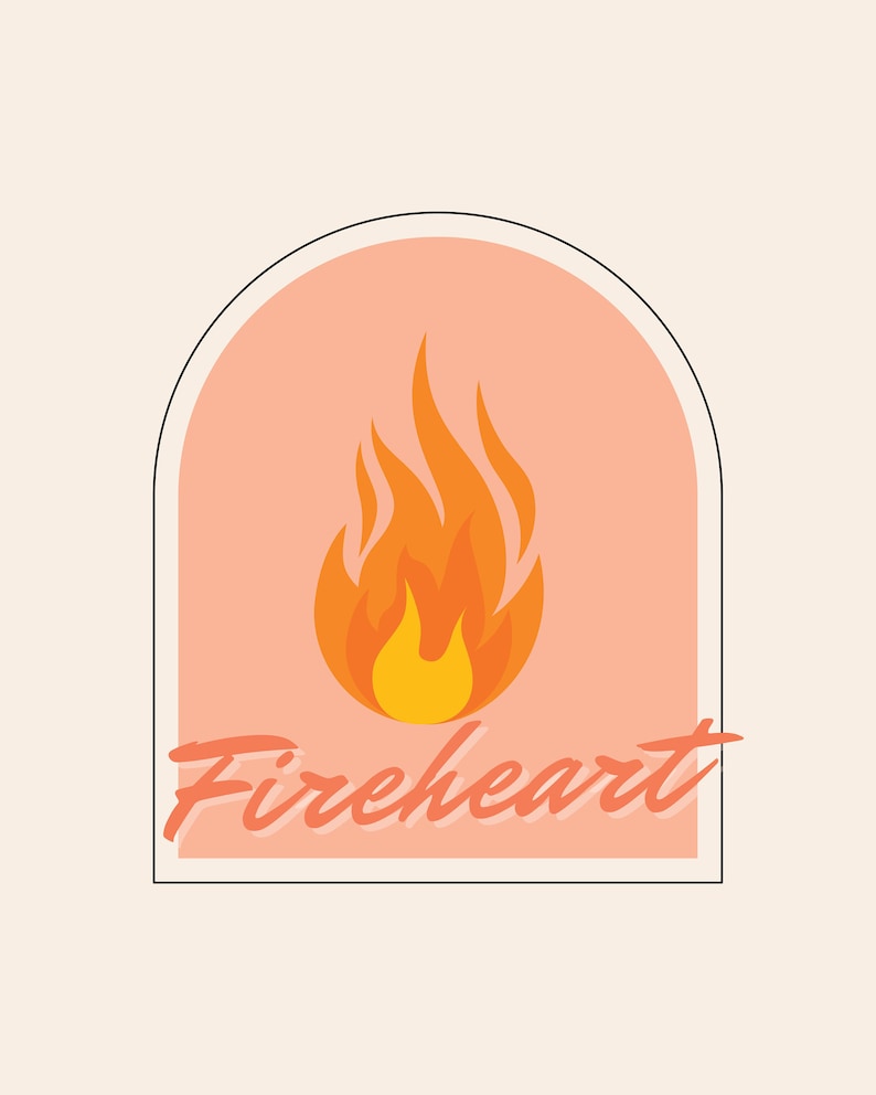 Throne of Glass - Fireheart Digital Download Print, Sarah J Maas ...