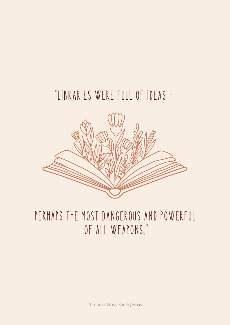 Throne of Glass- Libraries Digital Art Print, Sarah J Maas Inspired ...