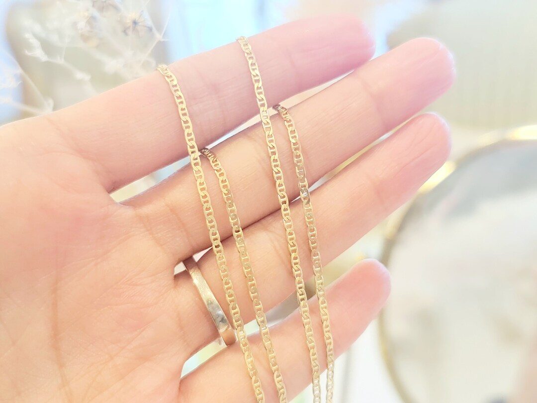 Chain Bar Armor 1.9 Mm 50 Cm 750 18 KT Gold 4.57g - Etsy