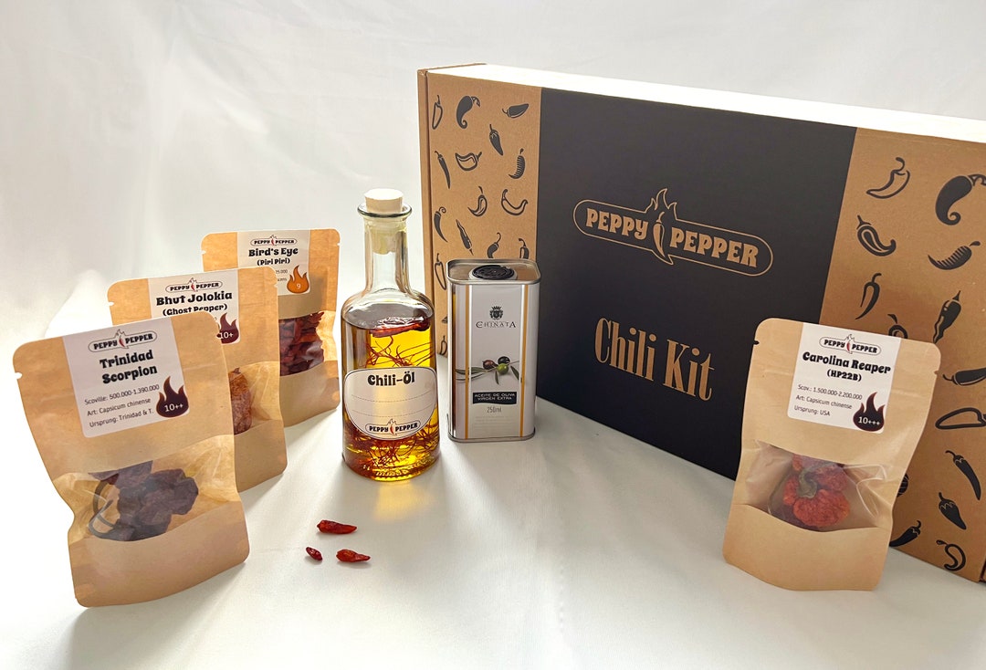 Chili Gift Set EXTREME Edition Make Your Own Fiery Chili Oil According ...