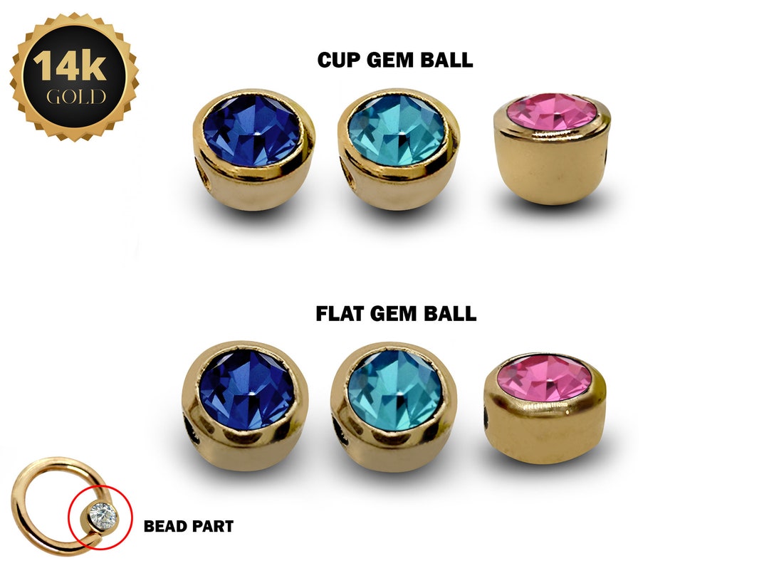 Gold Dimple Ball Hoops Made From Solid 14K Gold Cup/flat Design ...