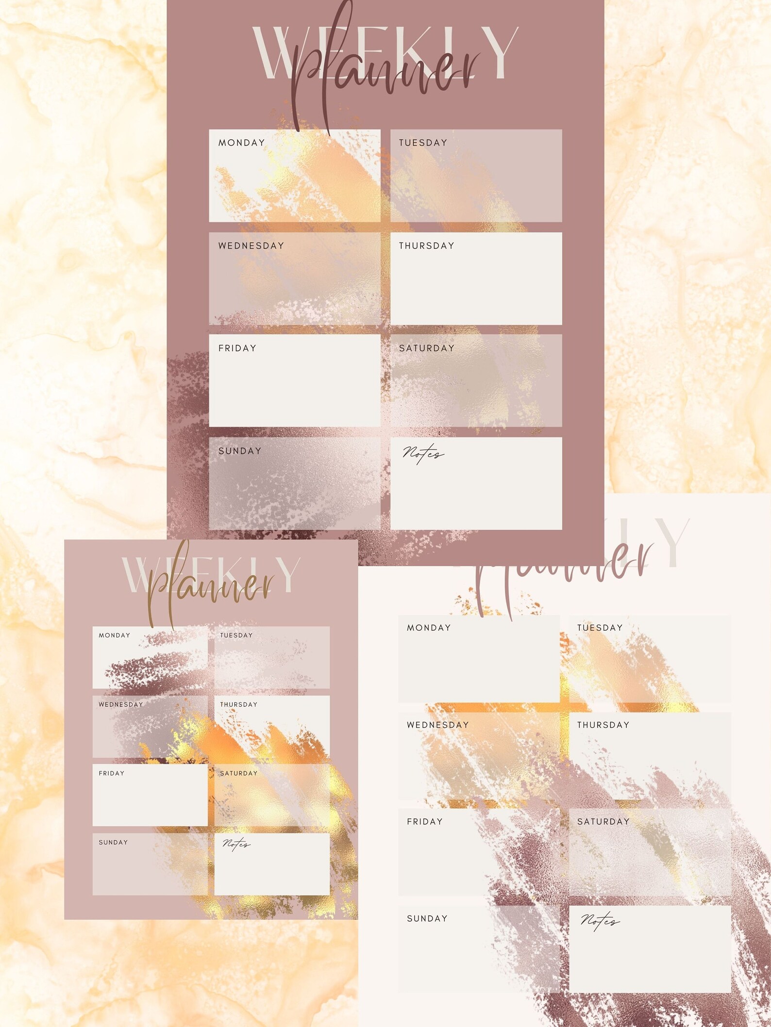 Elegant Weekly Planner Printable | Weekly Planner | Printable Planner ...
