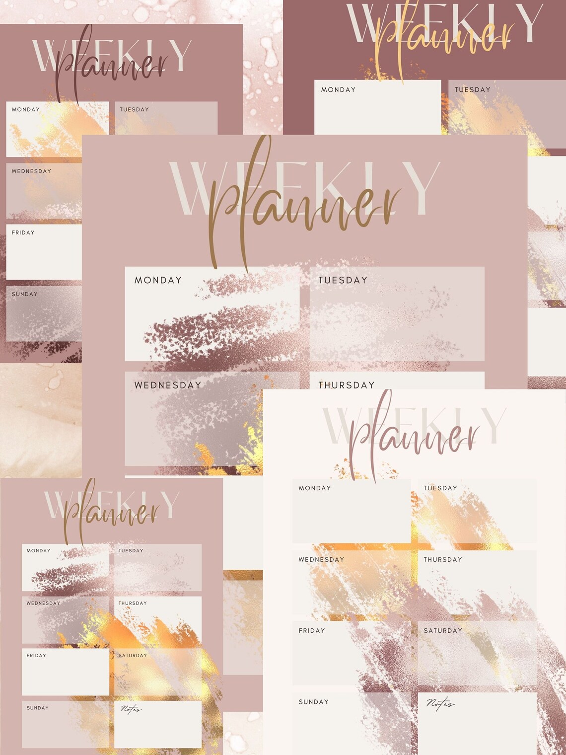 Elegant Weekly Planner Printable | Weekly Planner | Printable Planner ...
