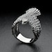 Silver Hawk Ring - Handmade Art Jewelry - Etsy