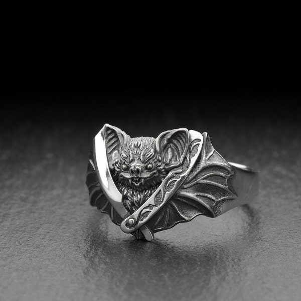 Bat Ring - Etsy