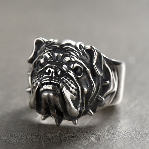 Bulldog Ring - Etsy