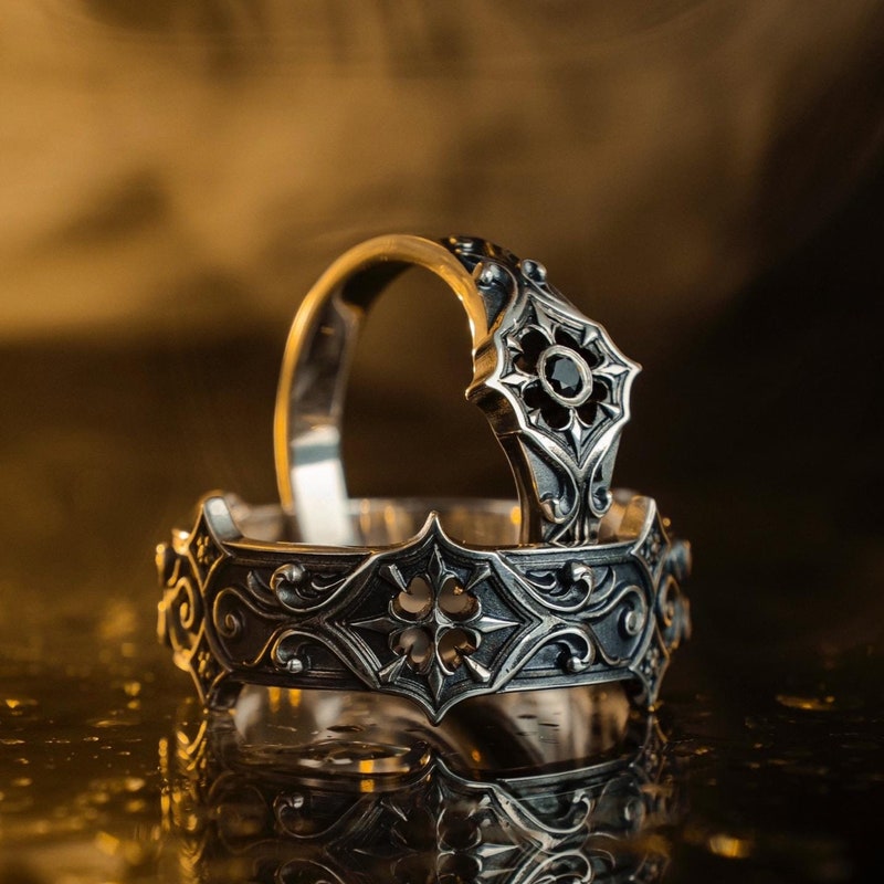 Gothic Engagement Rings - Etsy