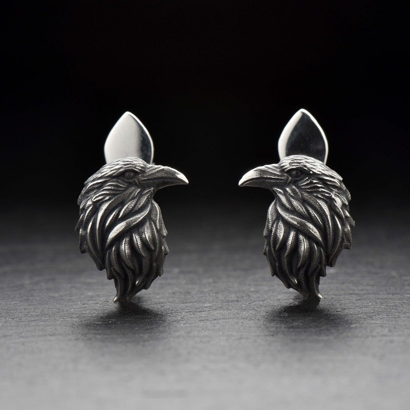 Silver Crow - Etsy