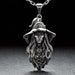 Sterling Silver Witch Pendant, Wizard Pendant, Mystic Jewelry, Gothic ...
