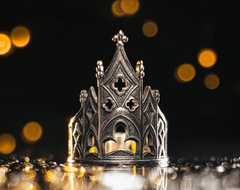 Sterling Silver Gothic Ring, Uniquely Designed Wedding Ring, Cathedral ...