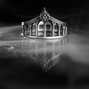 Sterling Silver Gothic Ring, Vintage Ring, Medieval Jewelry, Gift Idea ...