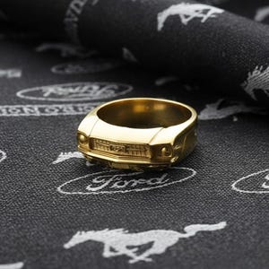 Handmade Sterling Silver Ford Mustang Ring: Car Lover Gift - Etsy