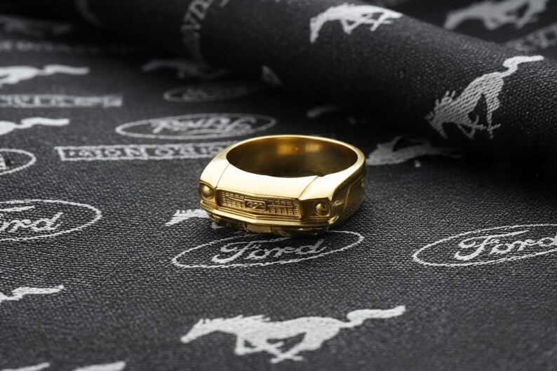 Handmade Sterling Silver Ford Mustang Ring: Car Lover Gift - Etsy