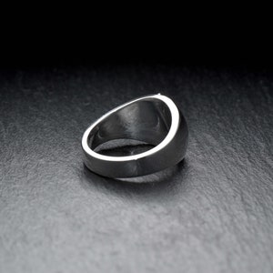 Sterling Silver Angry Wolf Signet Ring, Ring Wolf Head, Wolf Head Ring ...