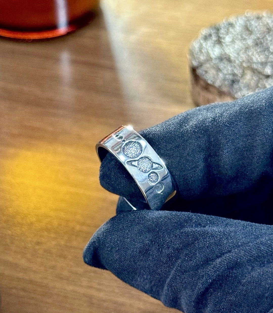 Sterling Silver Solar System Ring: Handmade Space Jewelry - Etsy