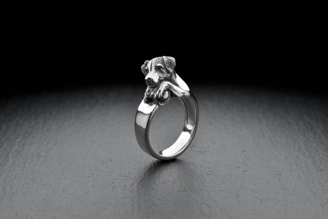 Sterling Silver Jack Russell Ring, Dog Ring, Jack Russell Lovers Gift ...