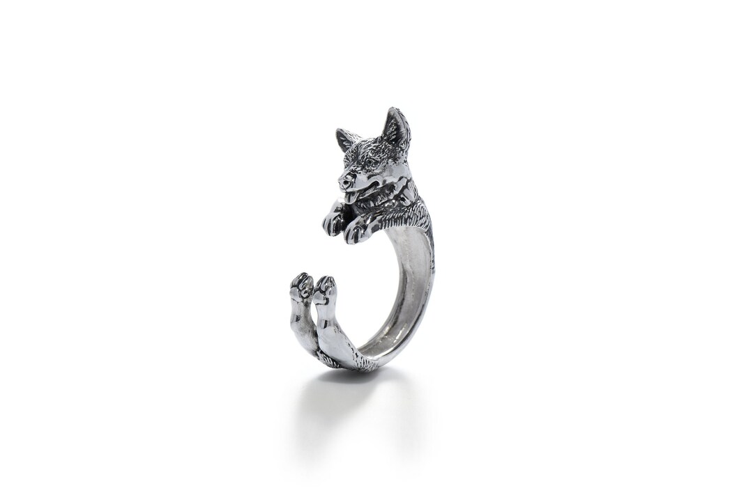 Sterling Silver Corgi Ring, Handmade Corgi Jewelry, Corgi Lovers Gift ...