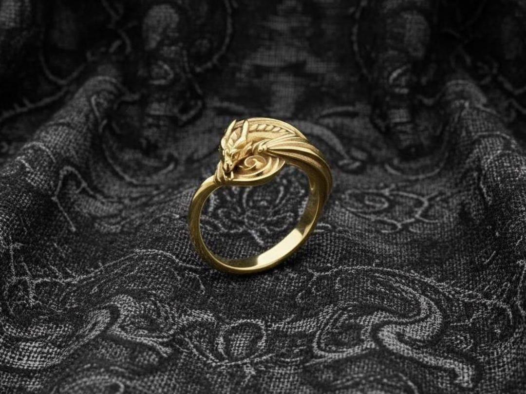 Sterling Silver Dragon Ring: Gothic Fantasy Statement Jewelry - Etsy