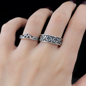 Sterling Silver Gothic Ring, Medieval Jewelry, Vintage Ring, Gift Idea ...